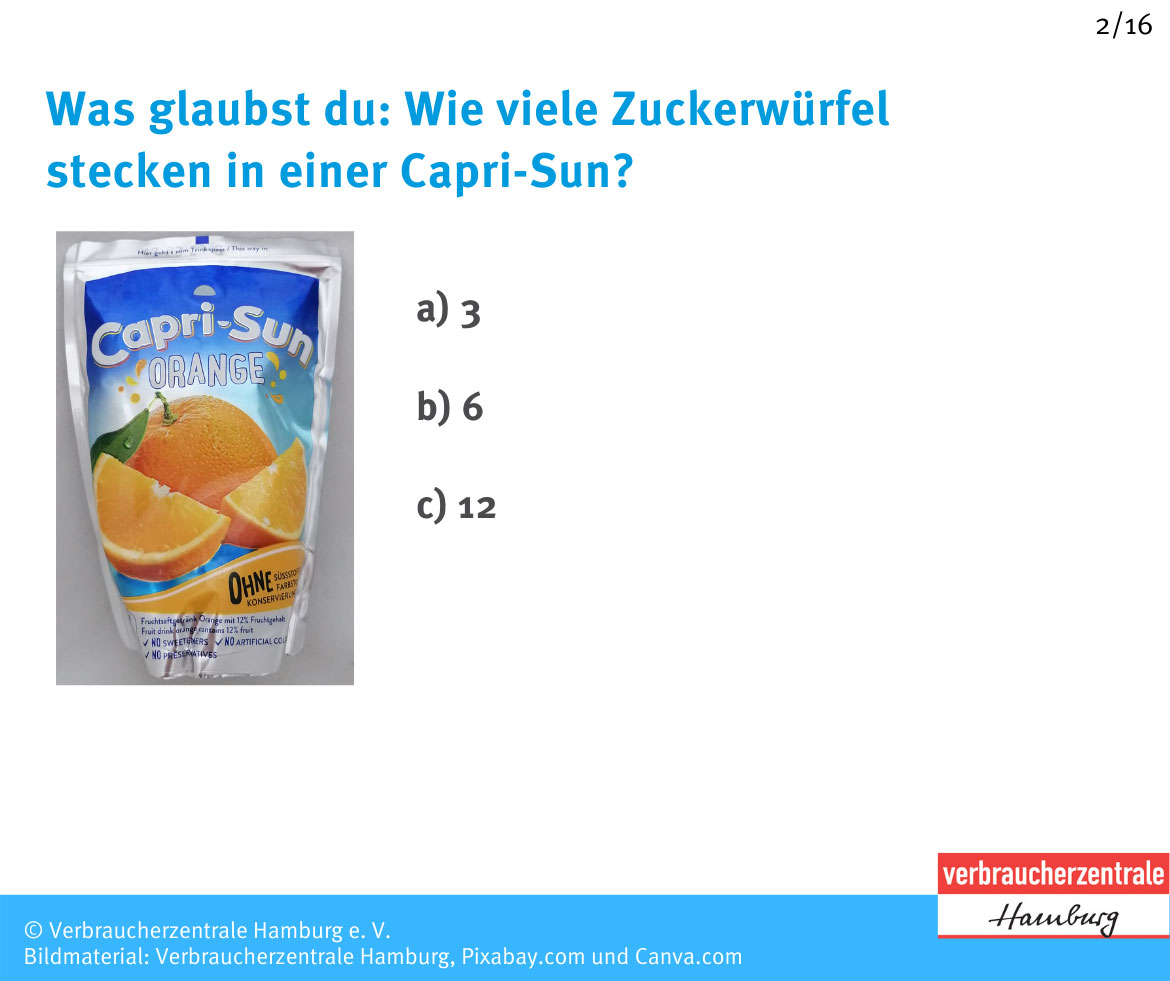 Alles Zucker oder was? | Verbraucherzentrale Hamburg