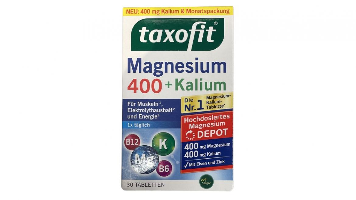 Taxofit Magnesium 400 + Kalium (2023) | Verbraucherzentrale Hamburg